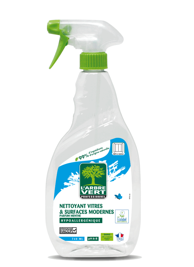 Spray Nettoyant vitres et surfaces modernes - L'Arbre Vert Professionnel