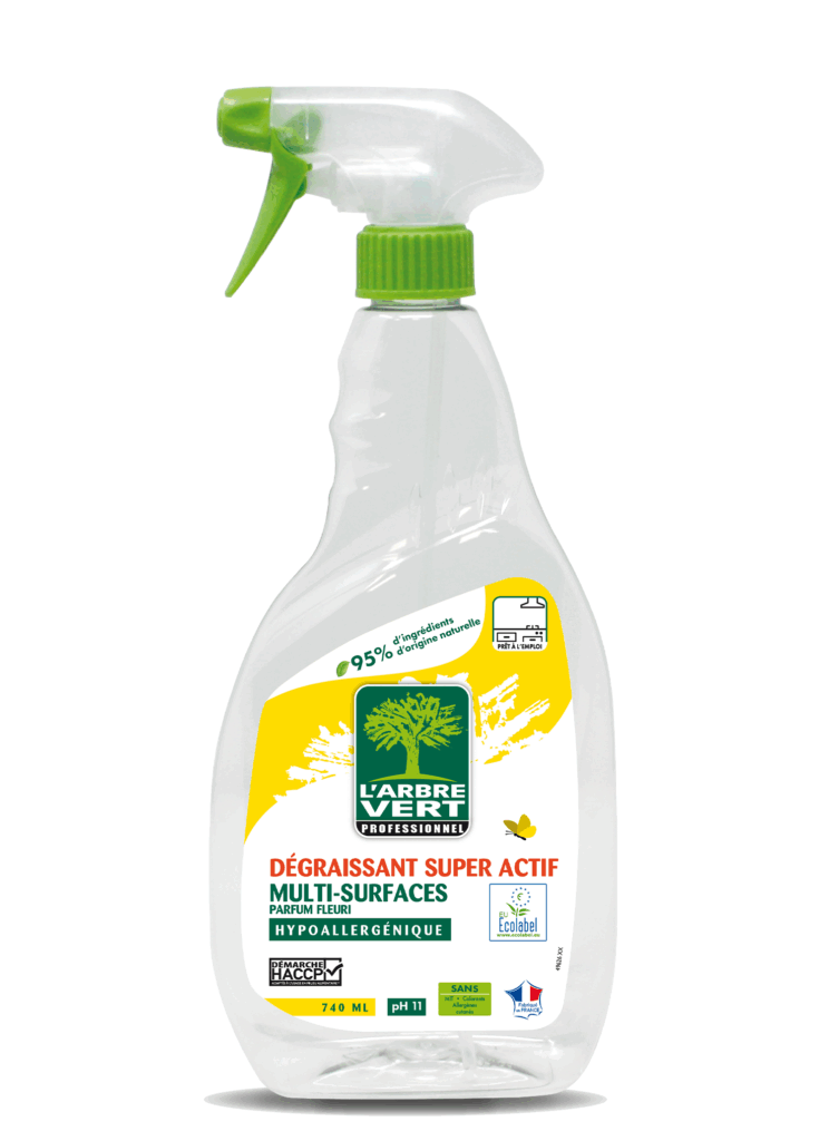 Spray Dégraissant Super actif multi-surfaces - L'Arbre Vert Professionnel